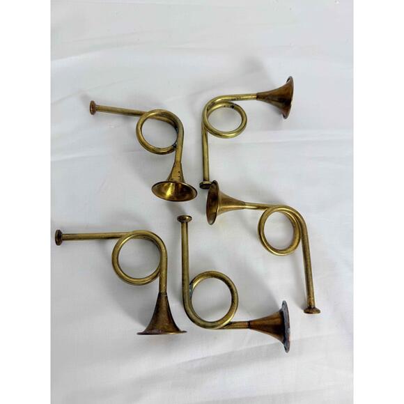 Holiday | Vintage Brass 5 French Horn Small Coiled Design Instrument ...